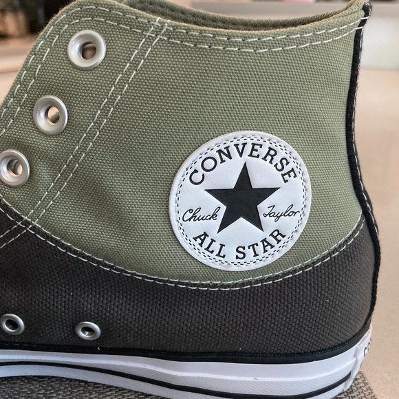Converse | Shoes | Green Twotone Canvas Converse Mens 95womens 15 ...